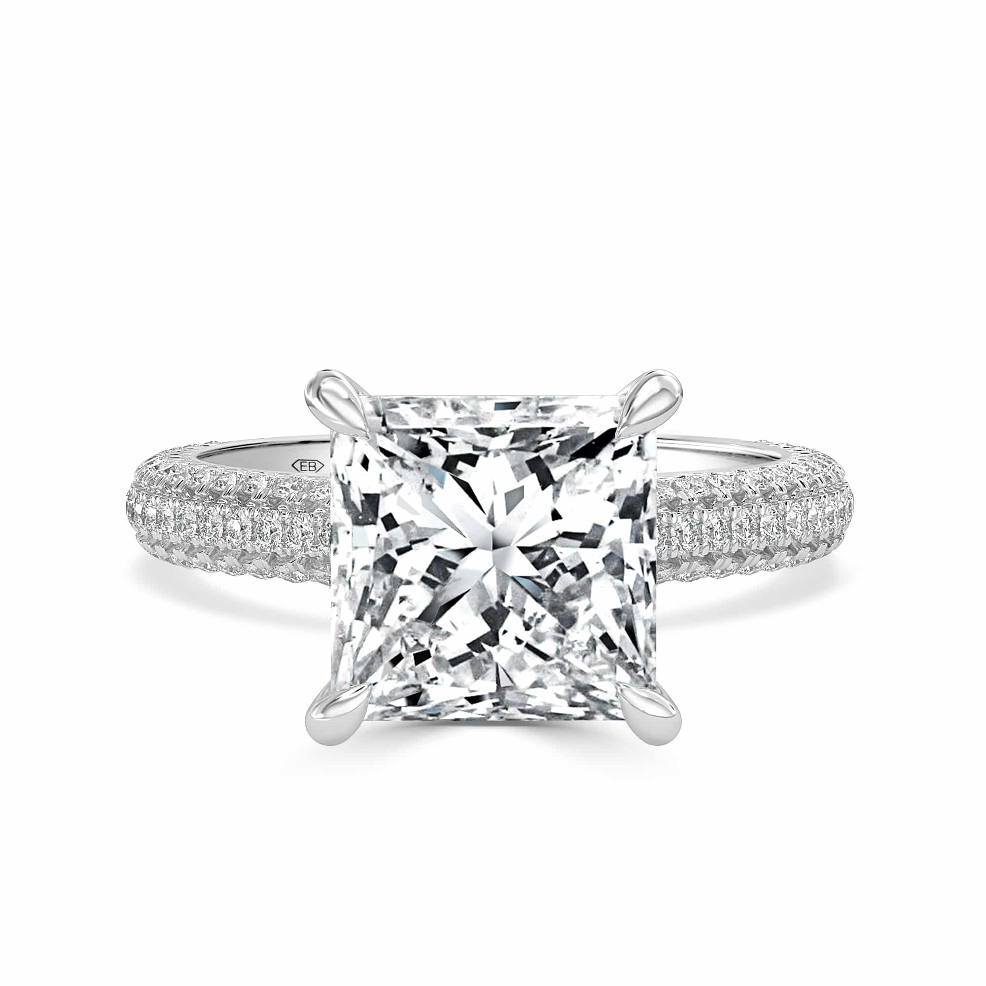 Princess Cut Engagement Rings | All Gold & Platinum Options