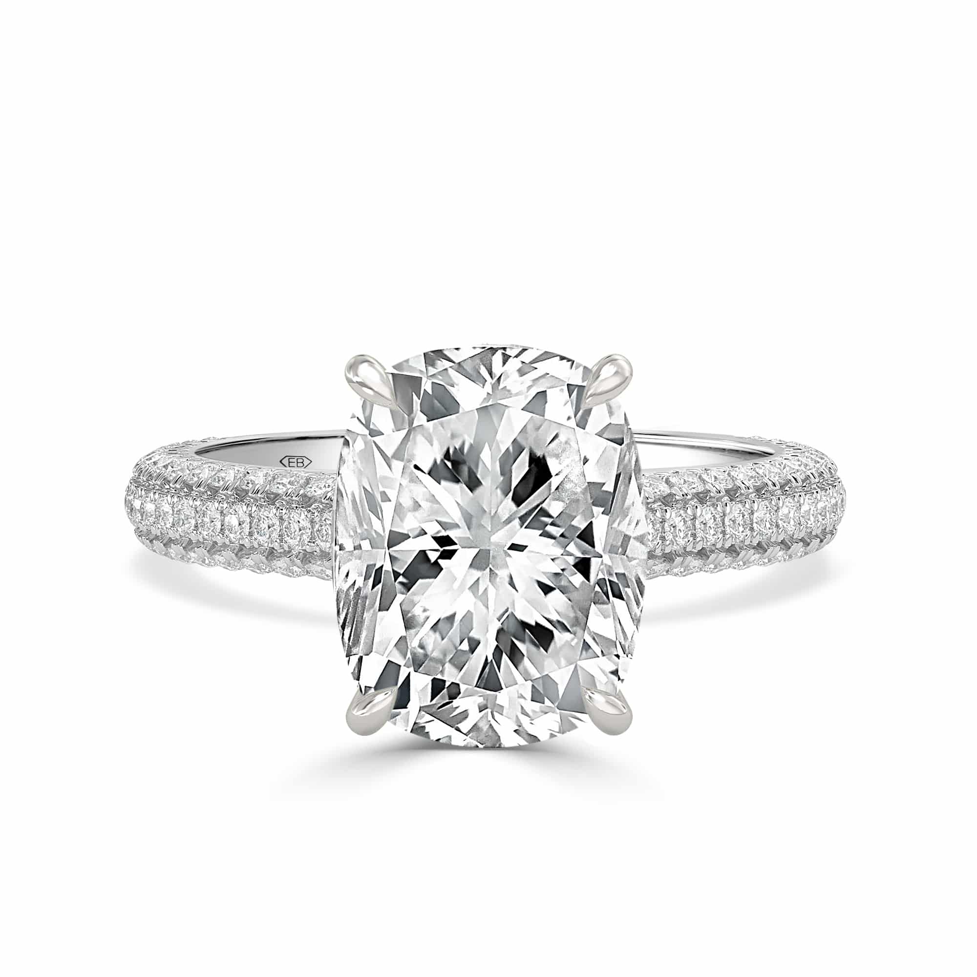 Luisa Cushion Cut Engagement Ring | Ernesto Buono